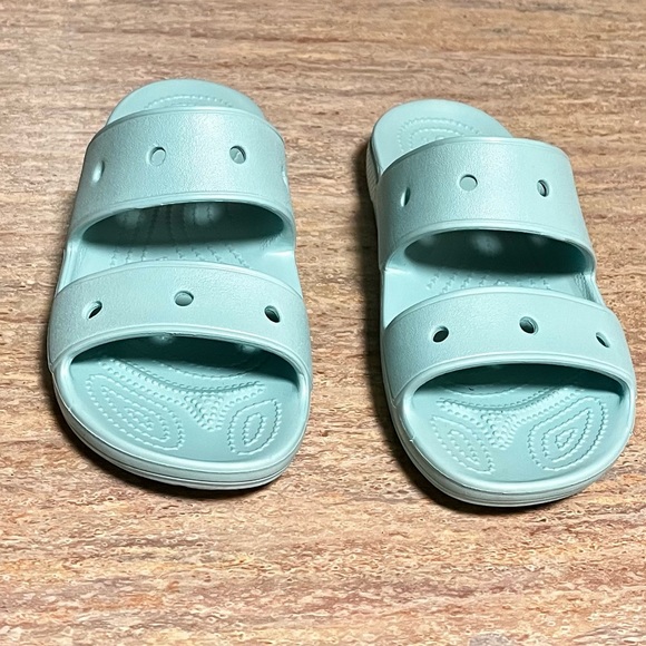 CROCS | Shoes | Nwob Crocs Slip On Light Blue Sandals | Poshmark
